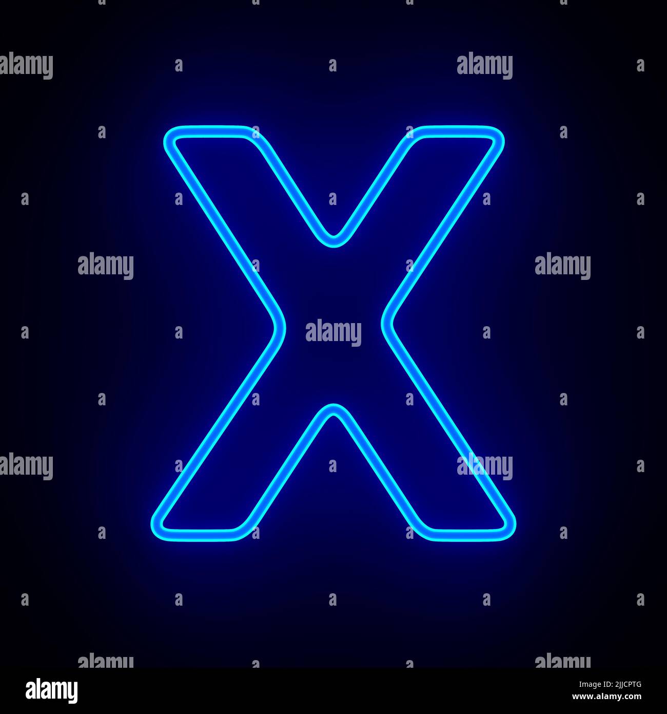 Character X on dark background. 3D illustration Stock Photo - Alamy