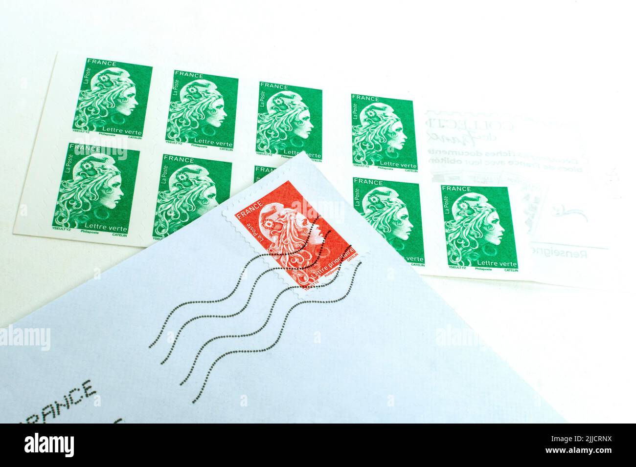 French france stamp stamps hi-res stock photography and images - Alamy