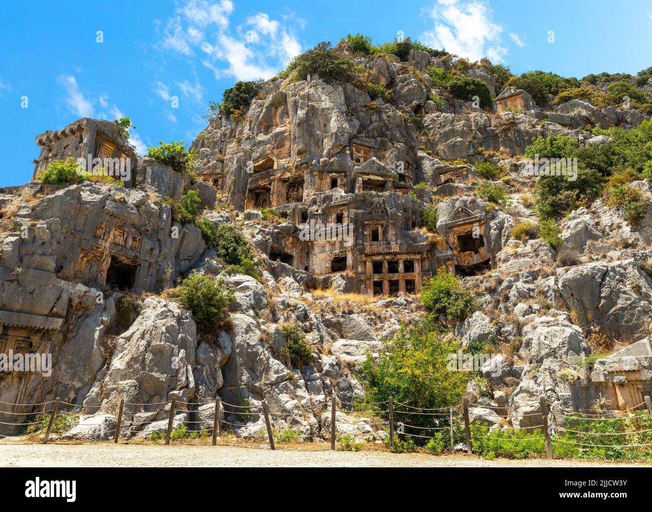 Wide angle photo of Myra ancient site in Demre, Antalya, Turkey Stock ...