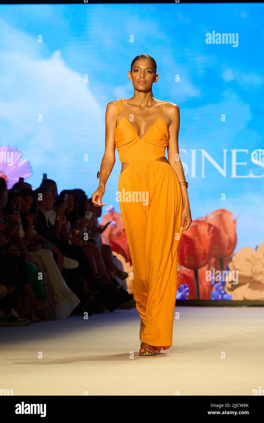 MIAMI BEACH, FLORIDA - JULY 2022. Photo from Miami Swim Week 2022 Stock ...