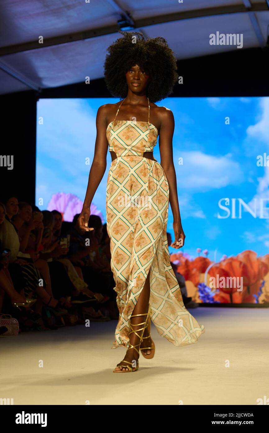 MIAMI BEACH, FLORIDA - JULY 2022. Photo from Miami Swim Week 2022 Stock ...