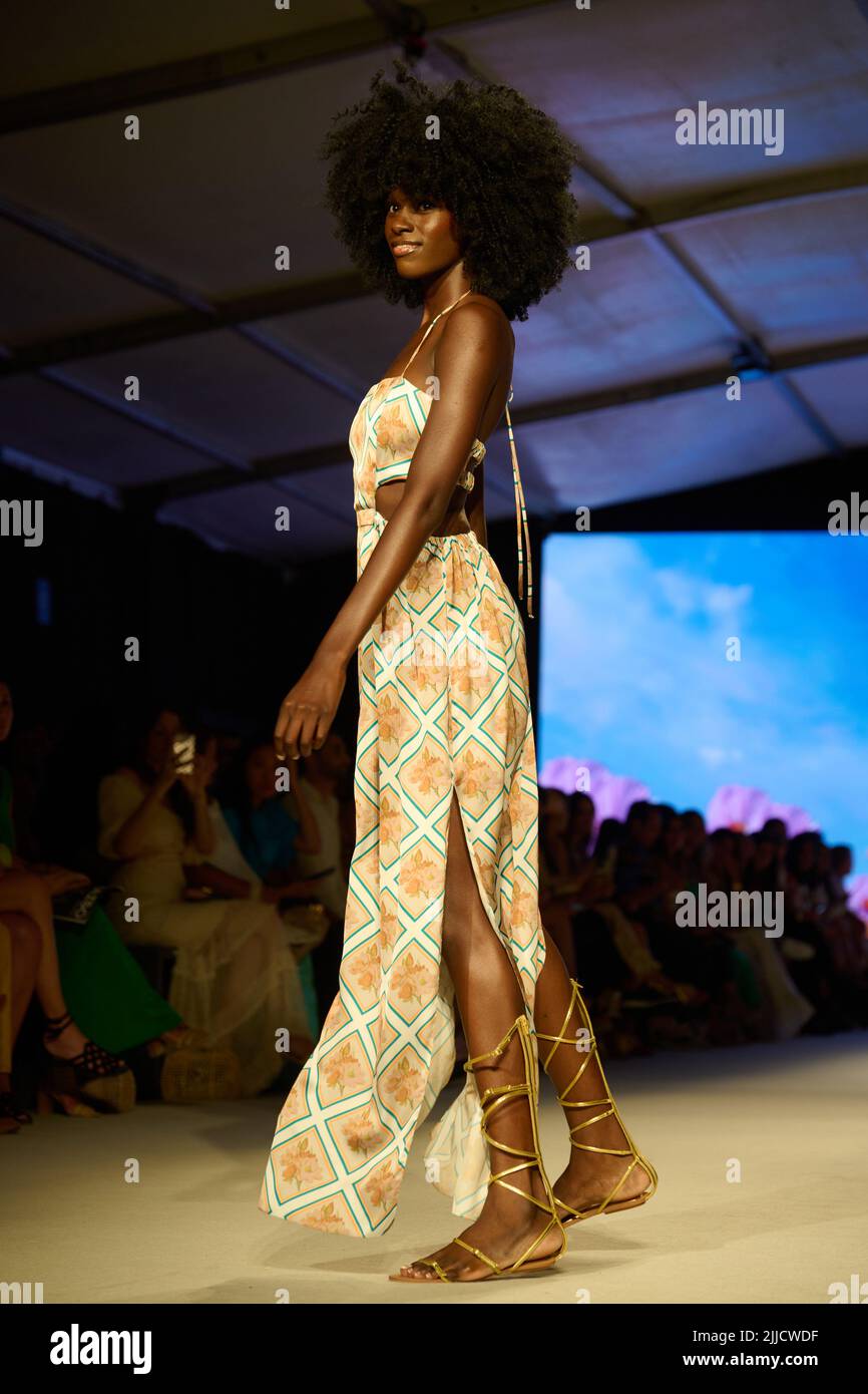 MIAMI BEACH, FLORIDA - JULY 2022. Photo from Miami Swim Week 2022 Stock ...