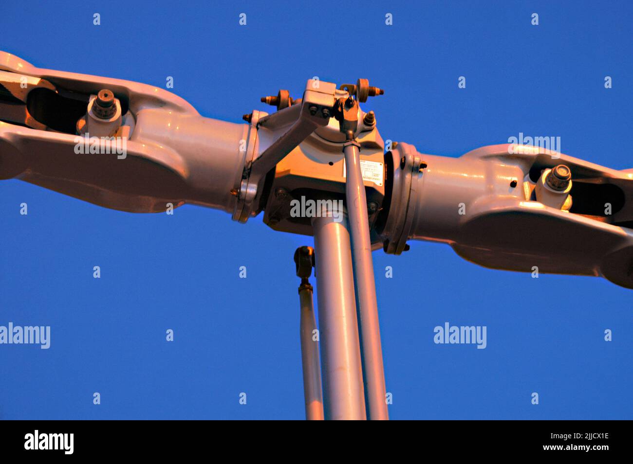 Rotor assembly detail of a Eurocopter AS350 Squirrel helicopter Stock ...