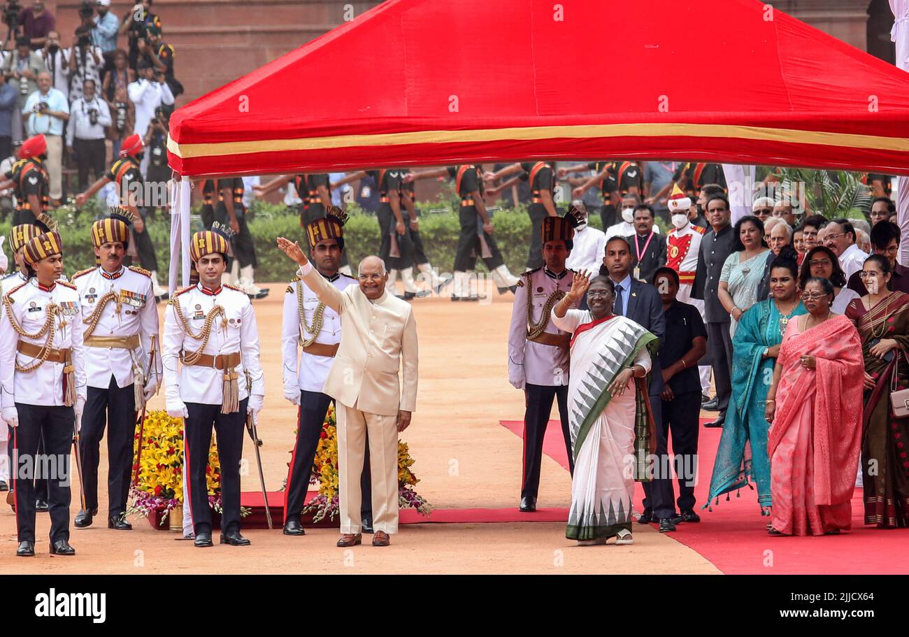 New Delhi, India. 25th July, 2022. India's newly elected President ...