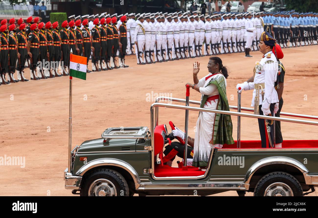 New Delhi, India. 25th July, 2022. India's newly elected President ...