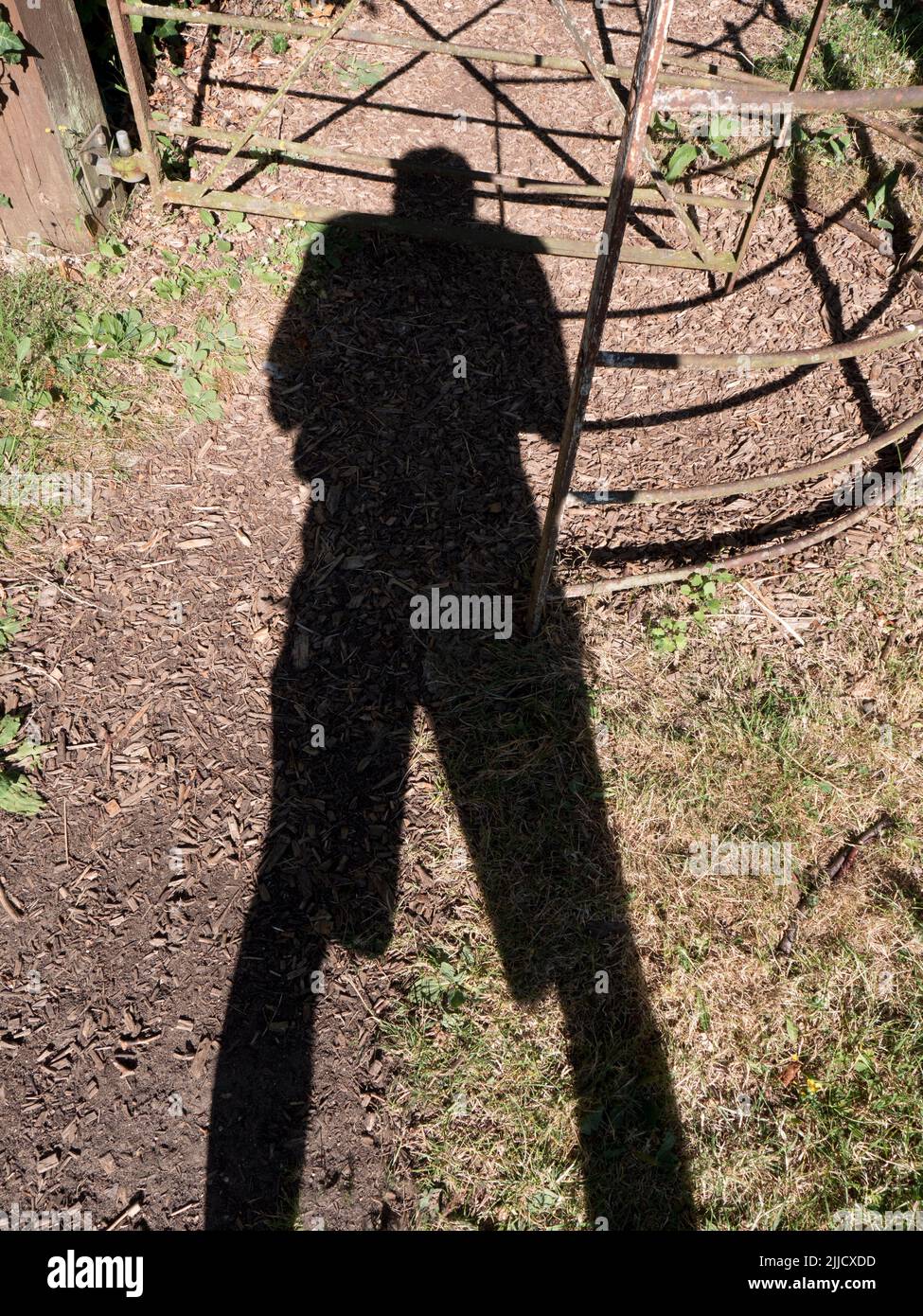 Just me and my shadow. I always say you don't have to go halfway around ...