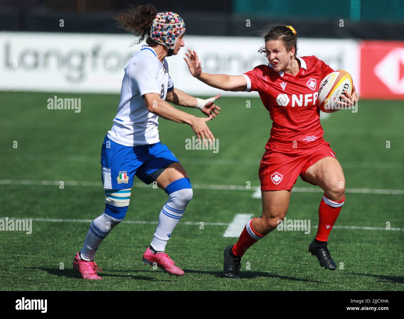 Langford, B.C., Canada, July 24, 2022, Team Canada‚Äôs Sabrina Poulin ...