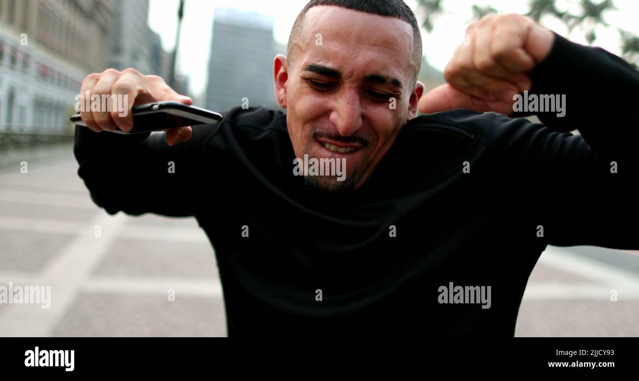 Handsome man dancing money hi-res stock photography and images - Alamy