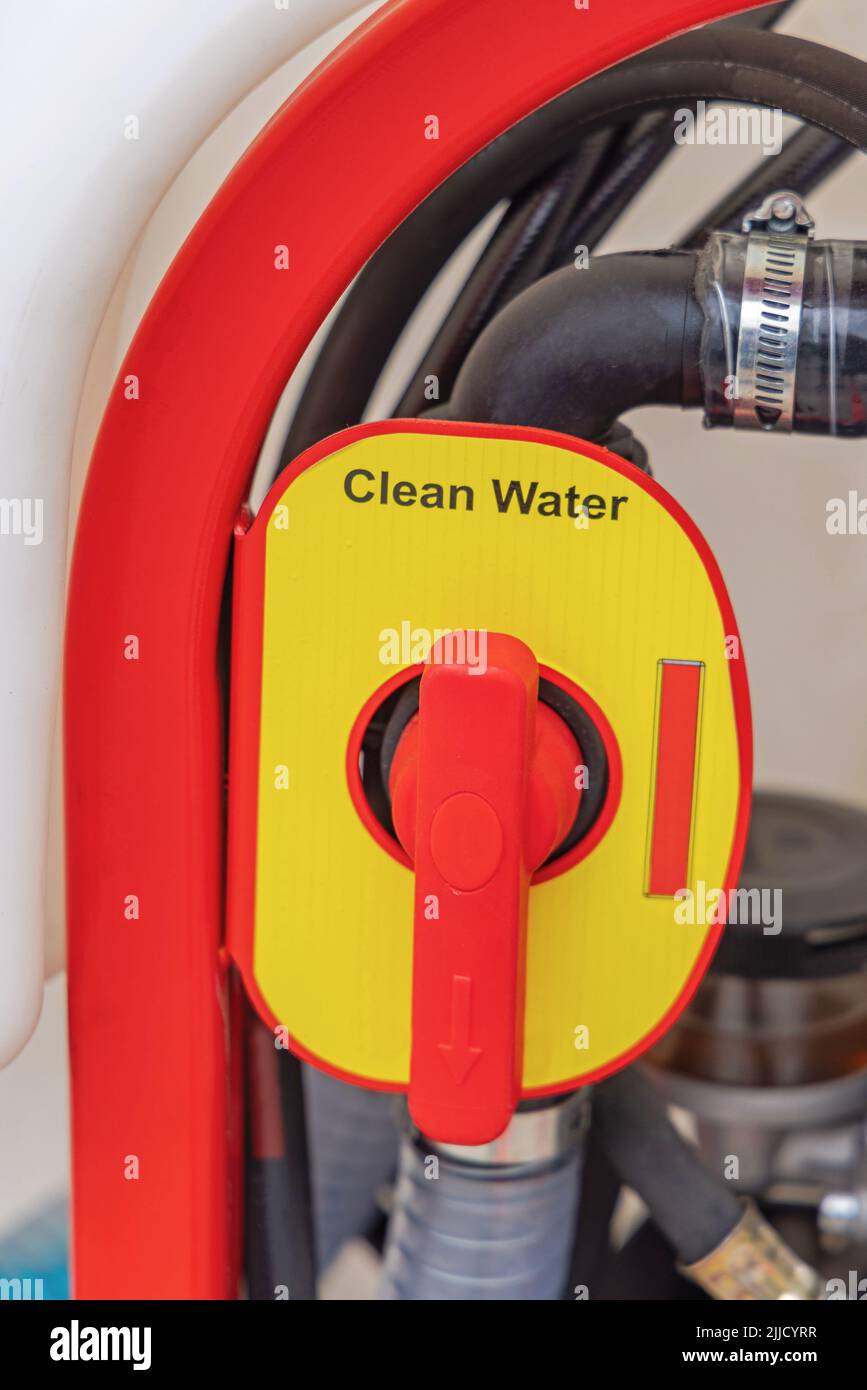 Clean Water Supply Switch at Farm Irrigation Pump Equipment Stock Photo ...