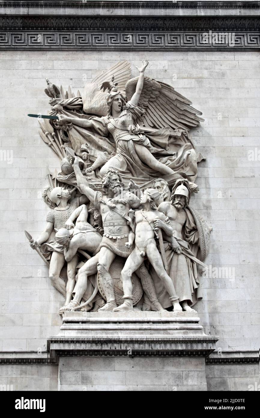 Sculpture on the Arch of Triumph, Paris - Le Départ de 1792 (or La ...