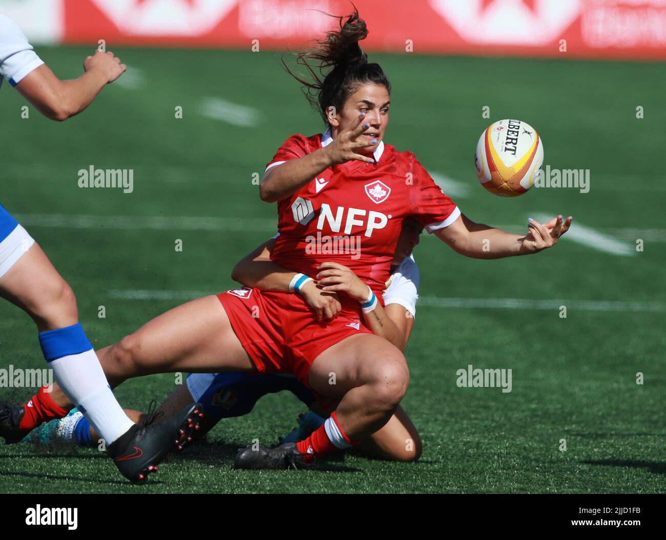 Langford, B.C., Canada, July 24, 2022, Team Canada‚Äôs Julia Schell is ...