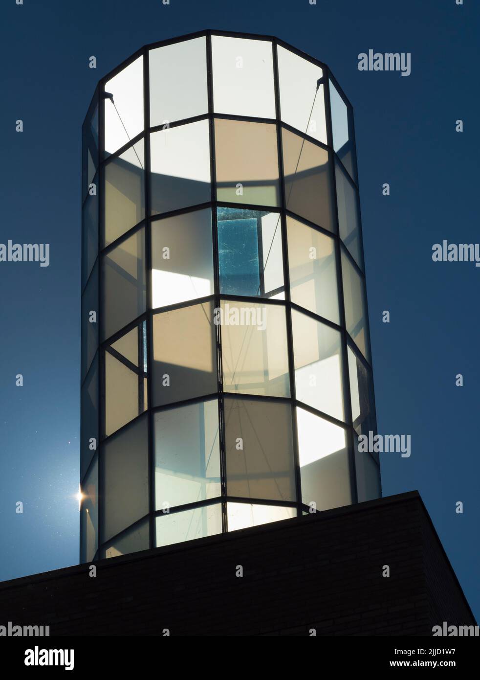 The strange tower is part of the new Westgate in Oxford, England ...