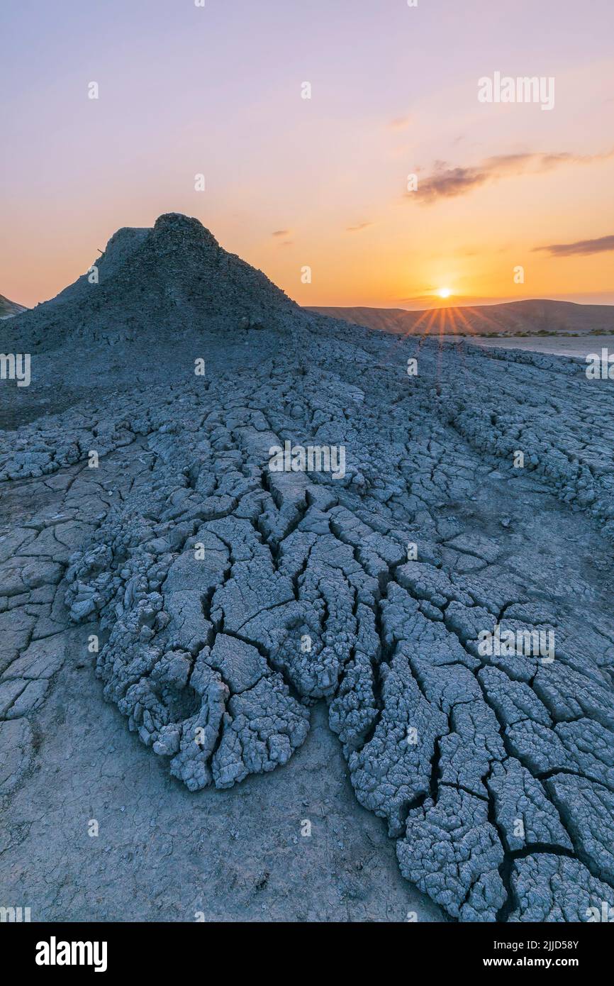 Mud volcanoes in the mountains of Gobustan Stock Photo - Alamy