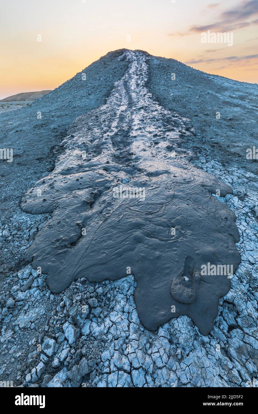 Mud volcanoes in the mountains of Gobustan Stock Photo - Alamy