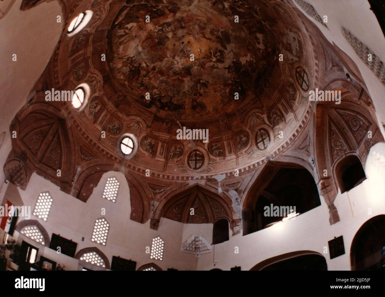 But dogs of dzsámia. Interior of the Djami (mosque) in Szigetvár. The ...