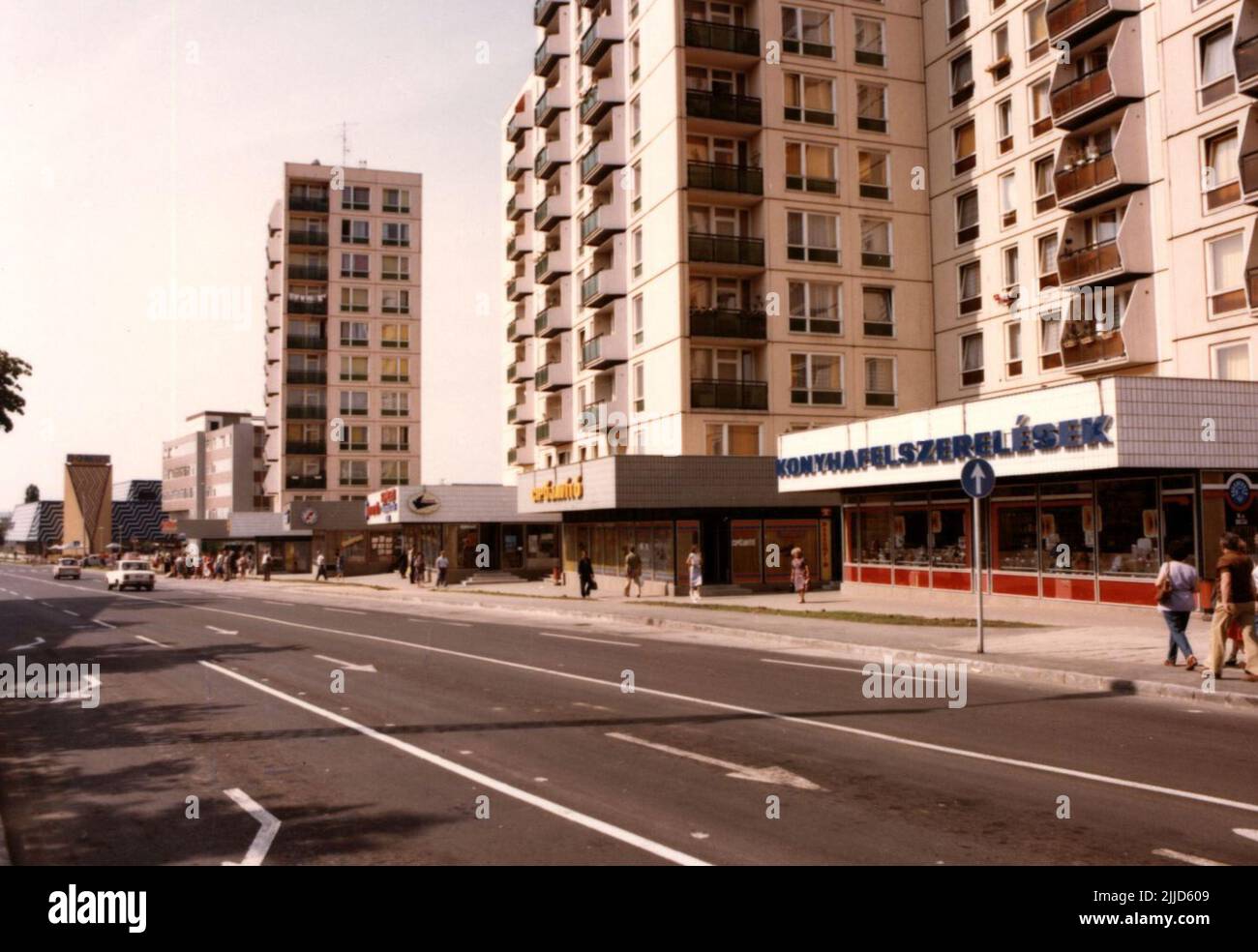 The Bajcsy-Zsilinszky Road Line. Row of shops in Bajcsy-Zsilinszky ...