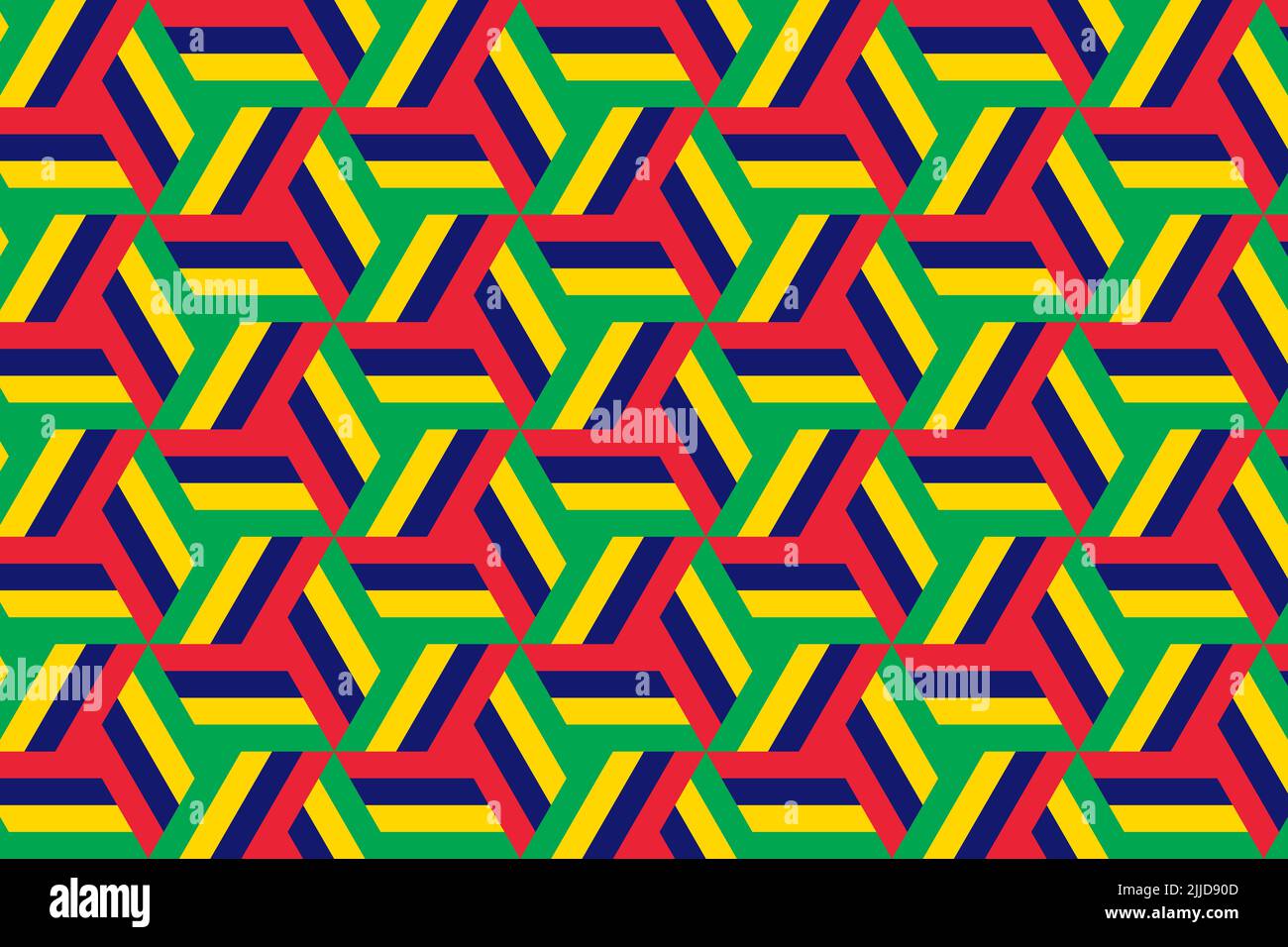 Geometric pattern in the colors of the national flag of Mauritius. The ...
