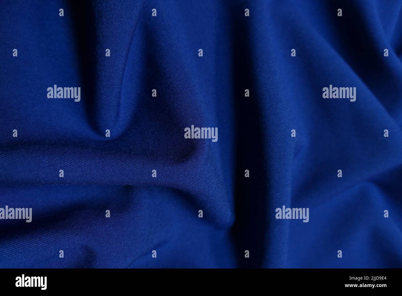 Blue galliano fabric crumpled or wavy fabric texture background ...