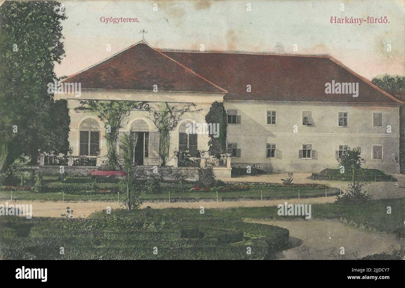 Harkány Bath. Herbs. Picture postcards of the Thermal Spa in Harkány ...