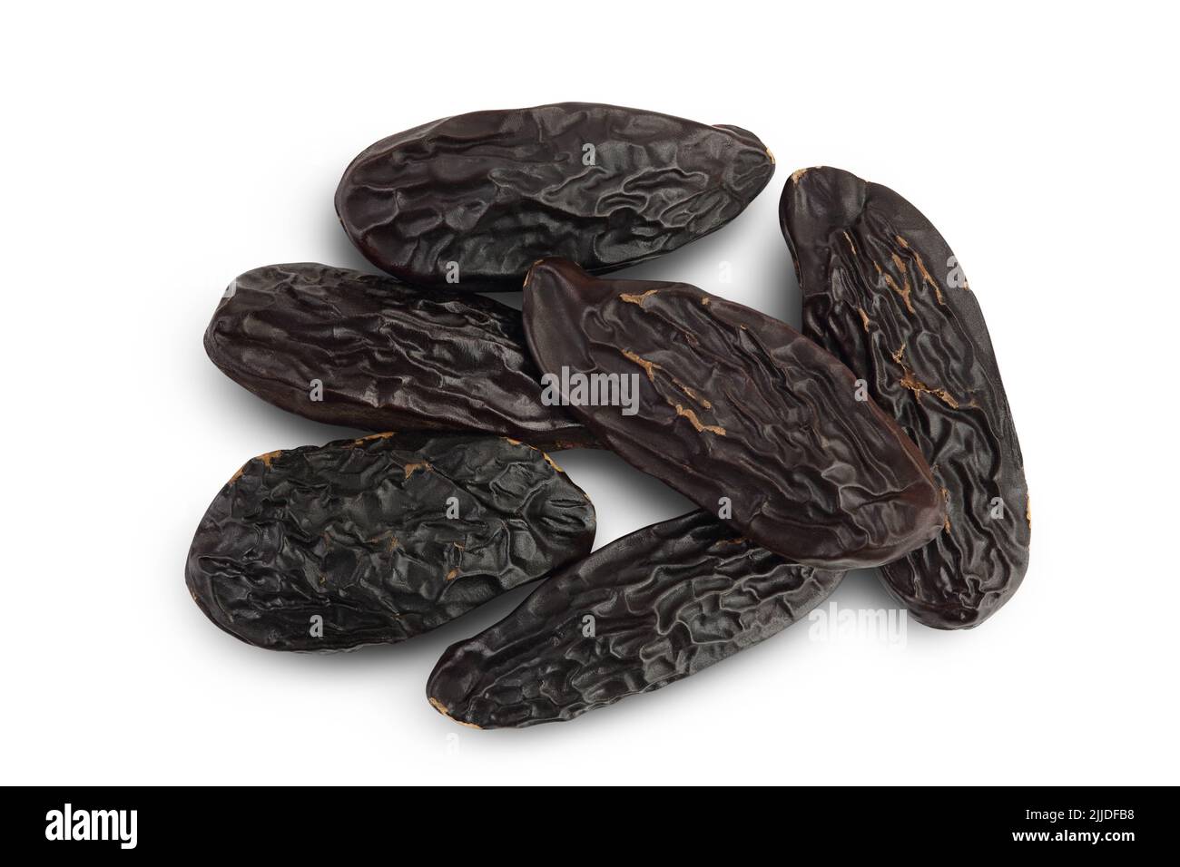 Tonka bean isolated on white background with full depth of field. Bean ...