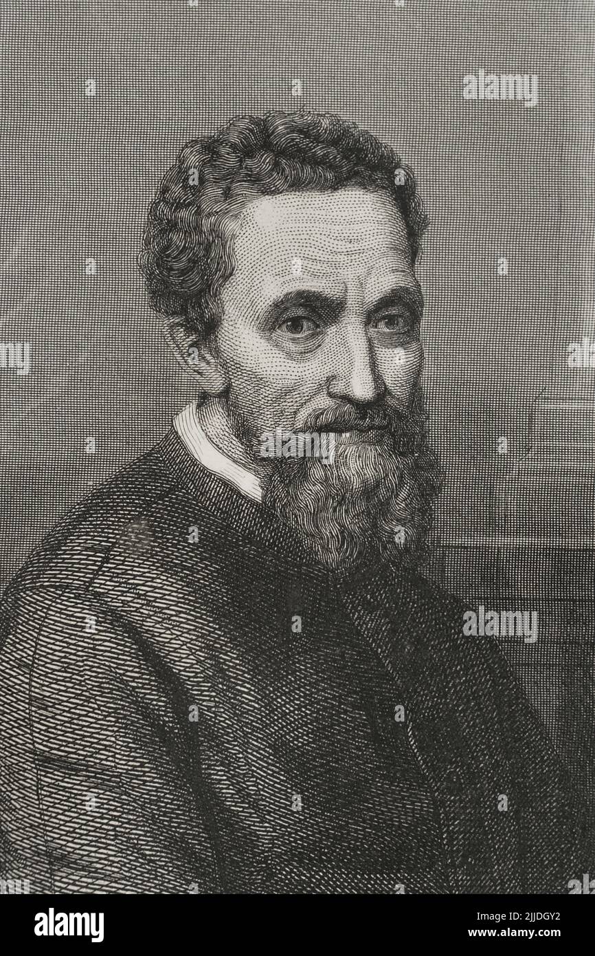 Michelangelo buonarroti 1475 1564 italian renaissance hi-res stock ...