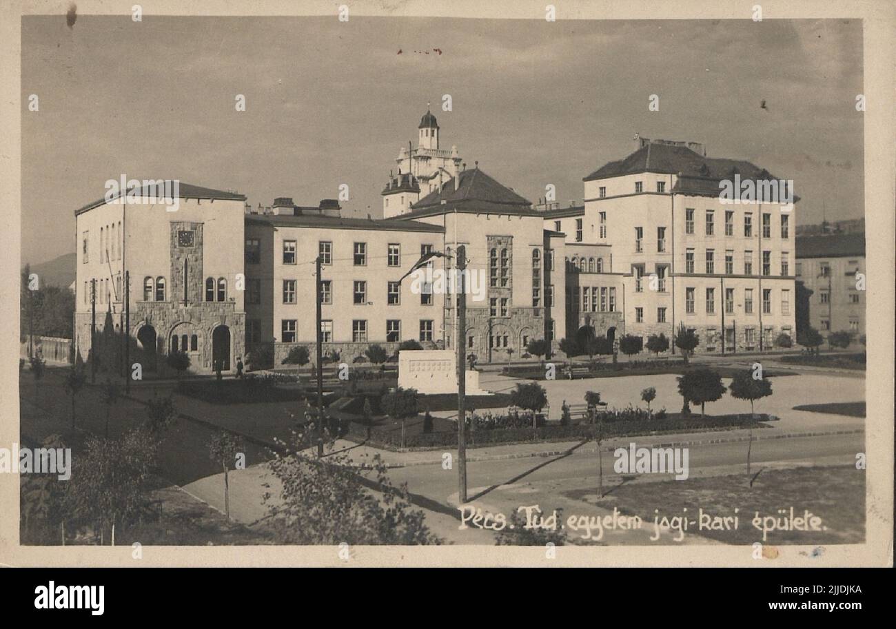University of Pécs Faculty of State and Law. Building of the University ...