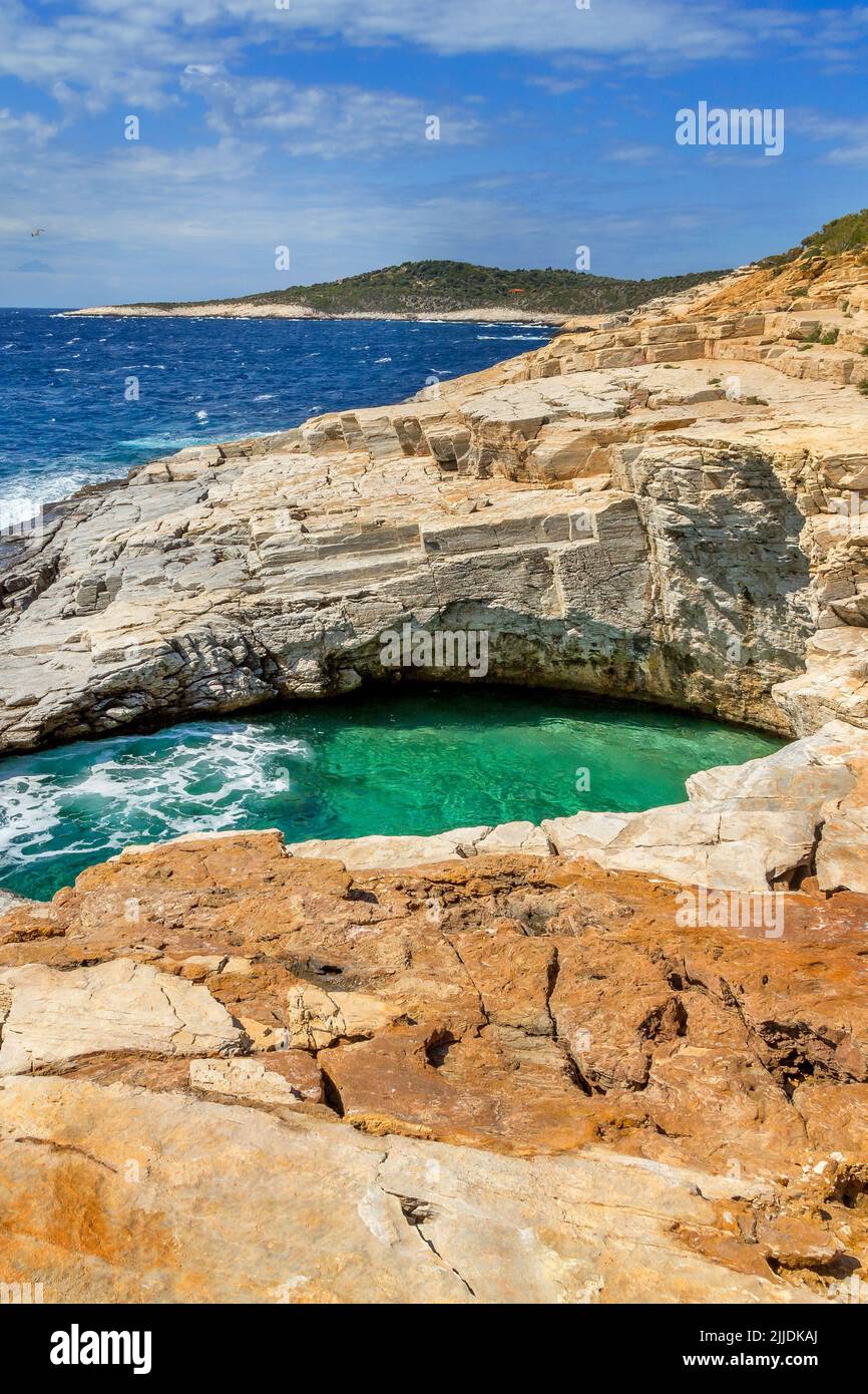 Giola natural pool on thassos hi-res stock photography and images - Alamy