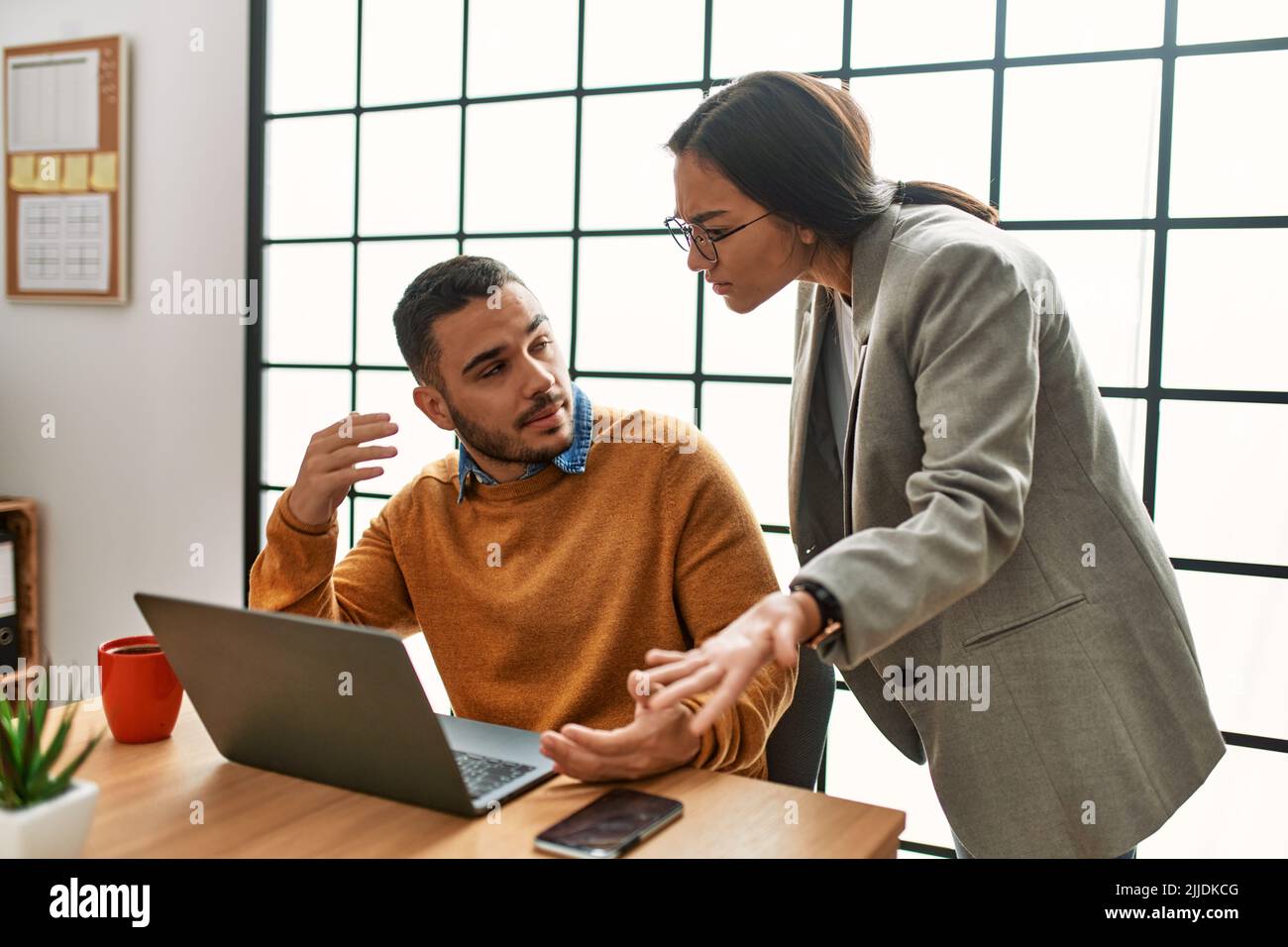 Businessman overworked and stressed of his boss at the office Stock ...