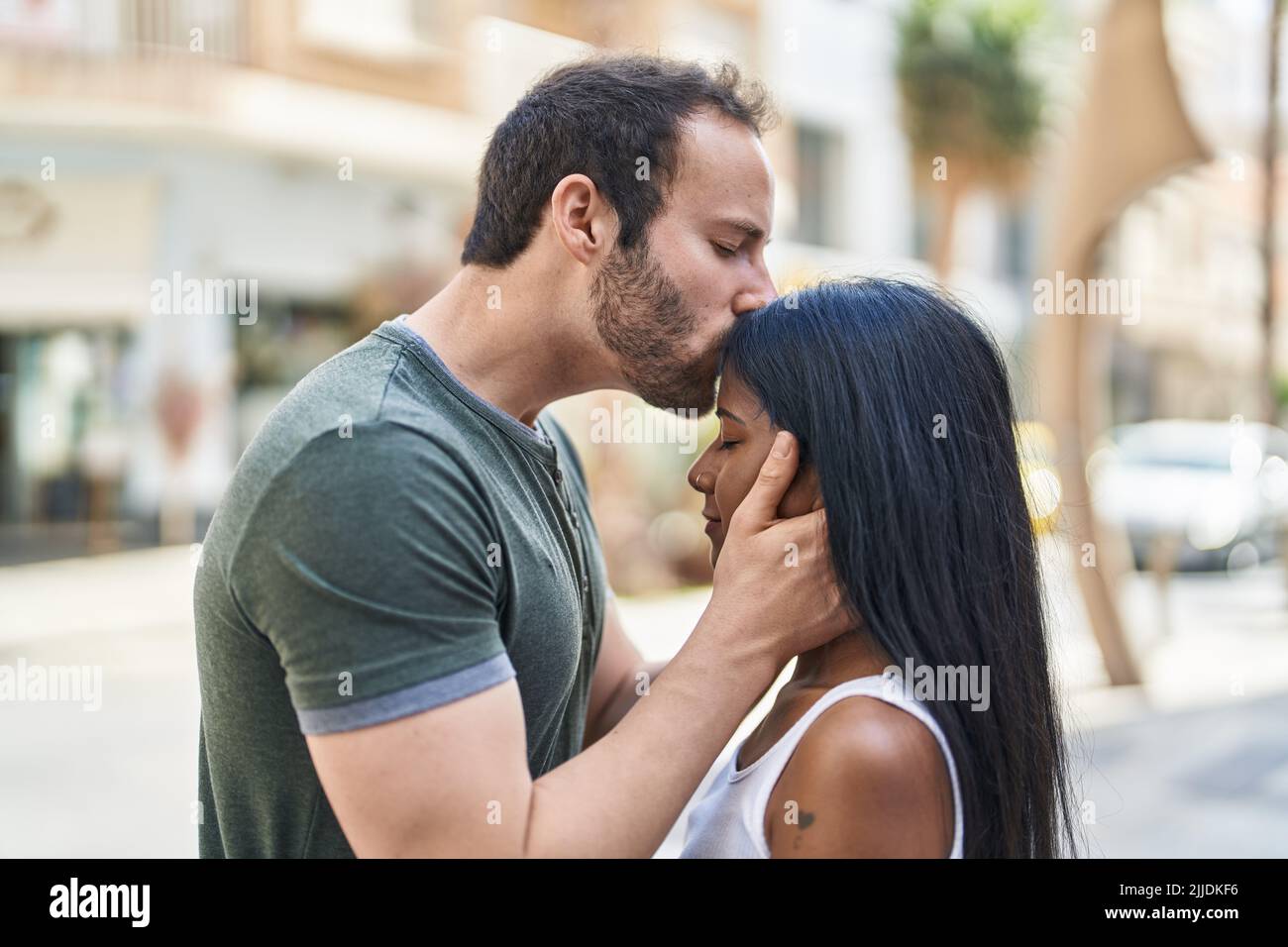 African couple kissing other outside hi-res stock photography and ...