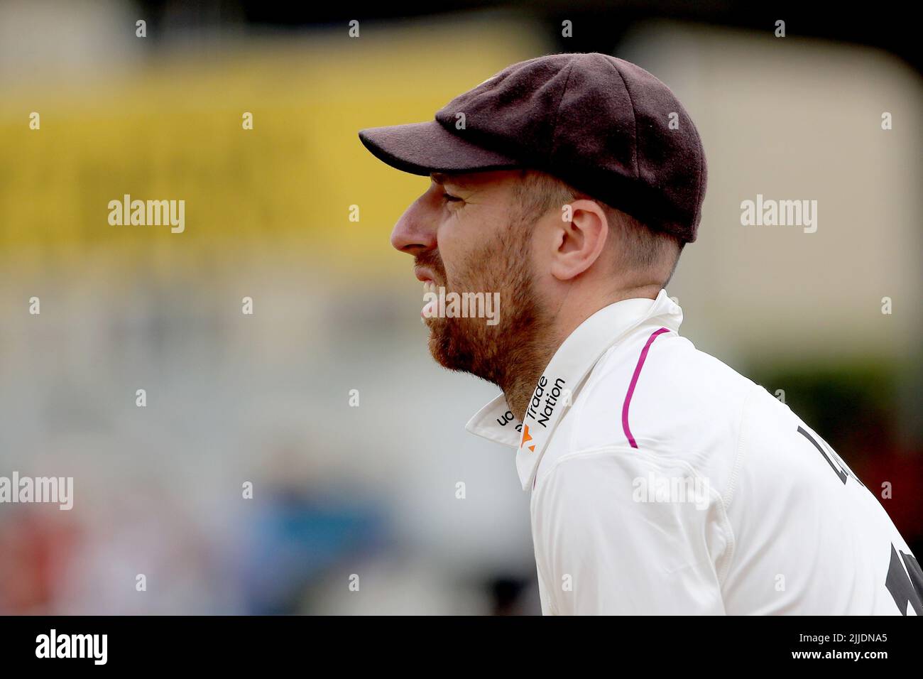 Jack Leach of Somerset during Essex CCC vs Somerset CCC, LV Insurance ...