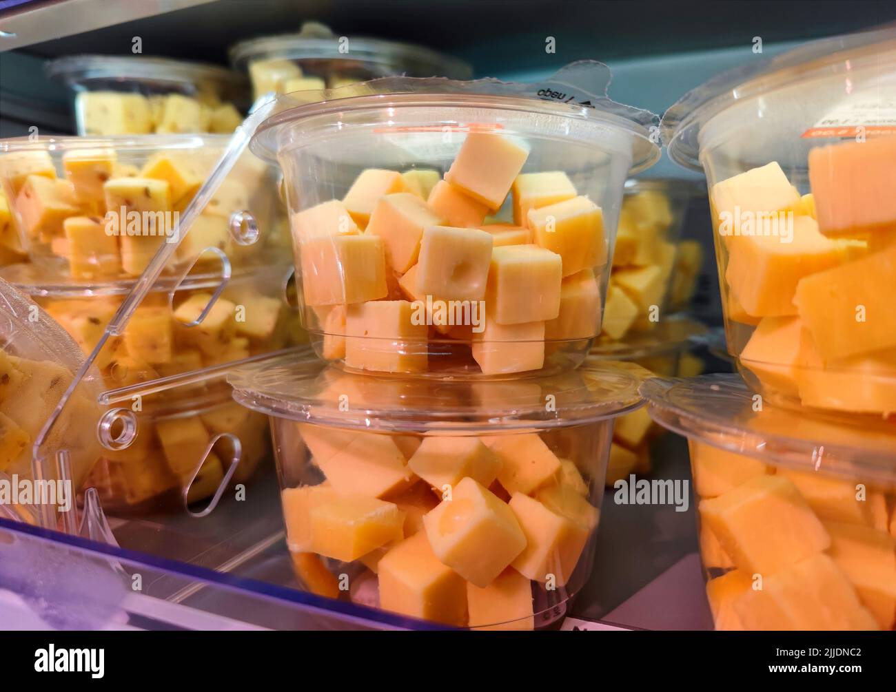 Supermarket cheese display hi-res stock photography and images - Alamy