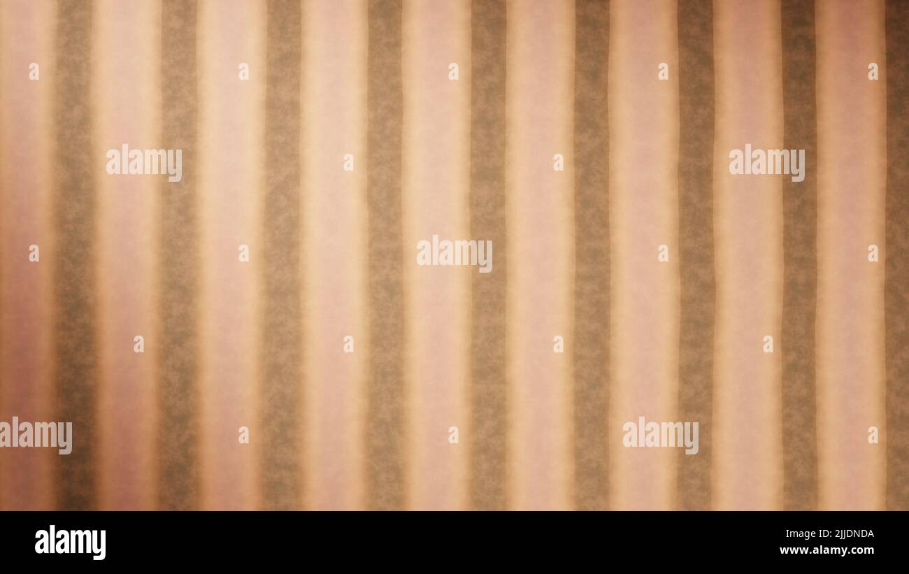 3D rendering. Pattern of white and brown vertical lines. Striped ...