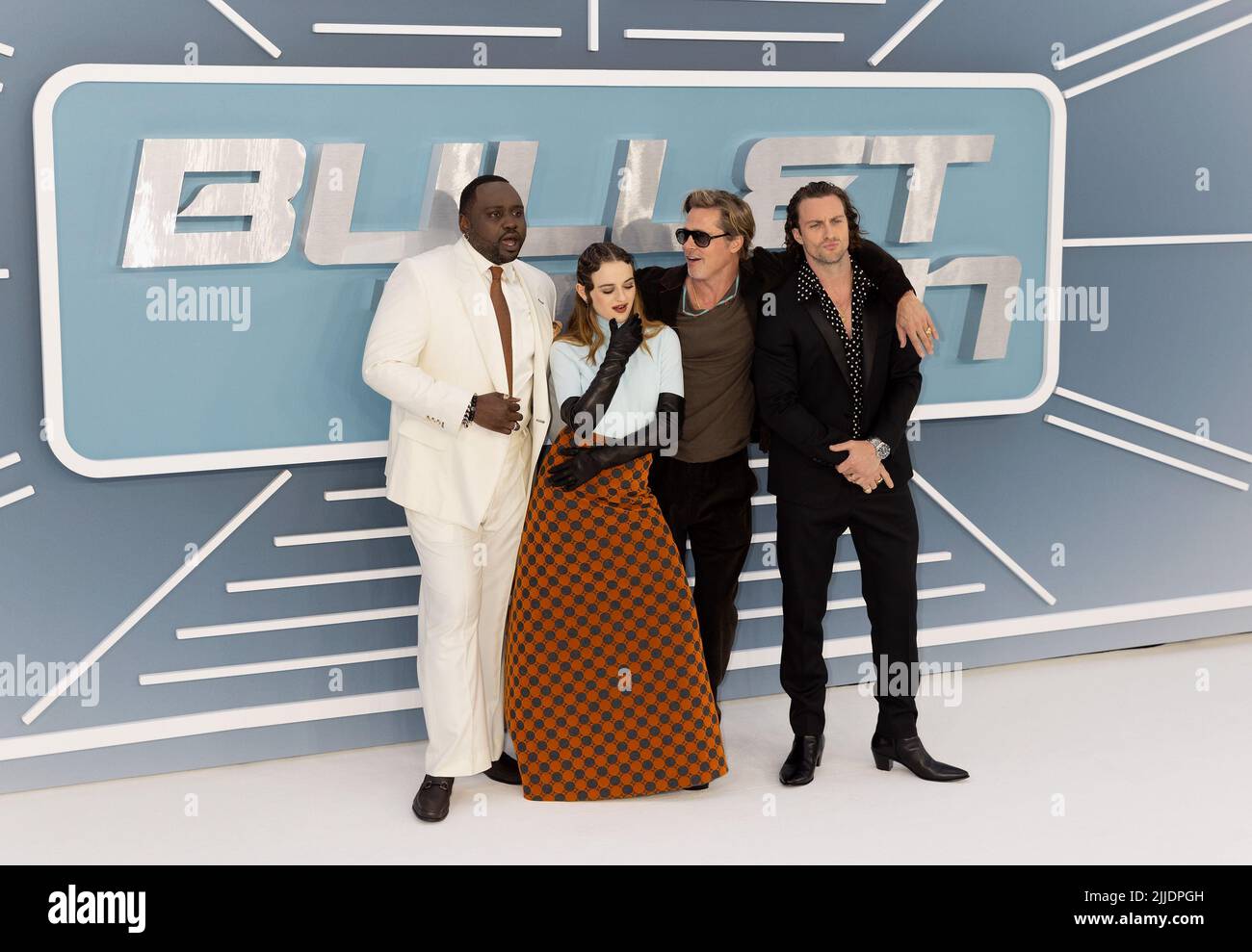 London, UK. Bryan Tyree Henry. Joey King, Brad Pitt and Aaron Taylor ...