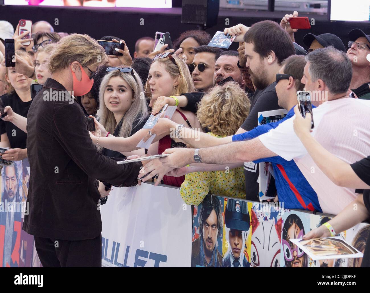 London, UK. Brad Pitt at the Bullet Train Premiere. Leicester Square ...
