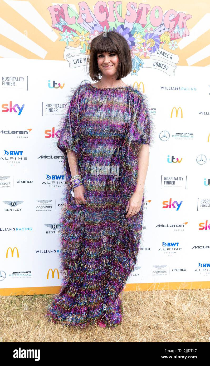 Natalie Pinkham attends the Flackstock festival in memory of Caroline ...