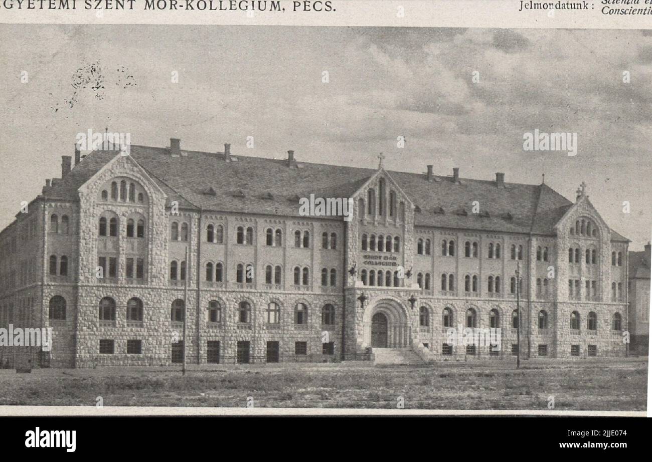University St. Moorish College - Pécs. Saint Maurus Boarding-School in ...