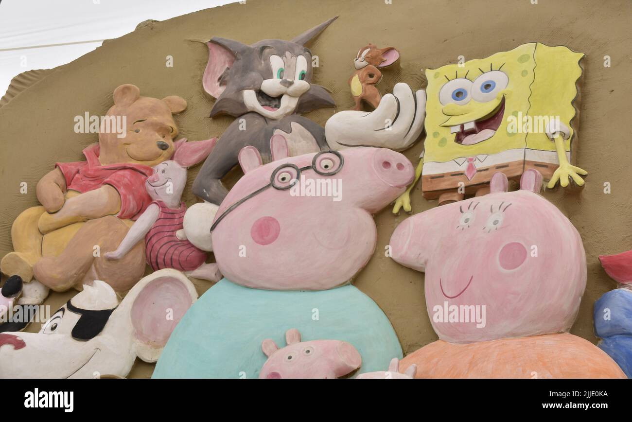 Photo Of The Sand Sculpture: Disney Characters, Sandworld In Lodmoor ...