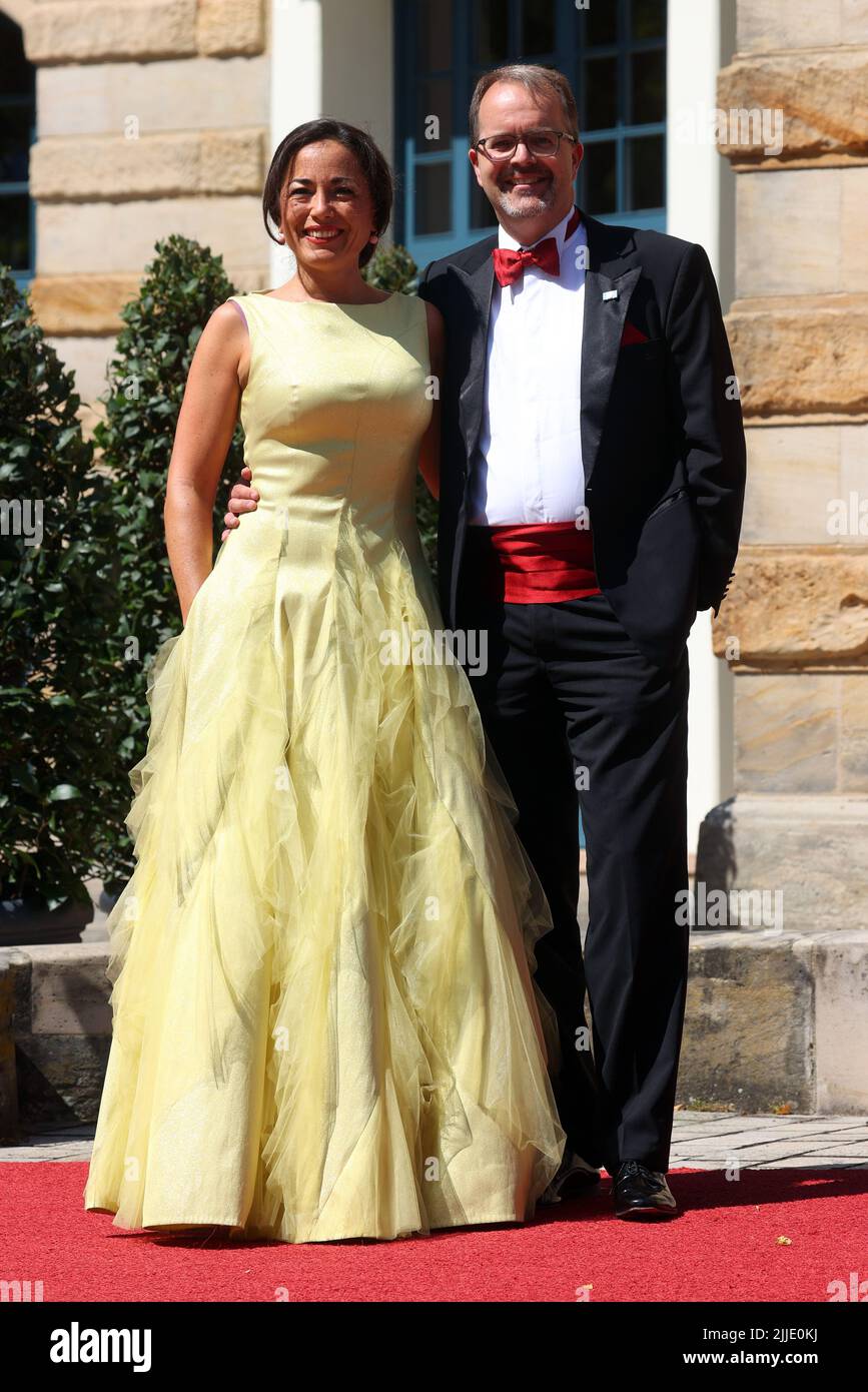 Bayreuth, Germany. 25th July, 2022. Markus Rinderspacher (SPD) and ...