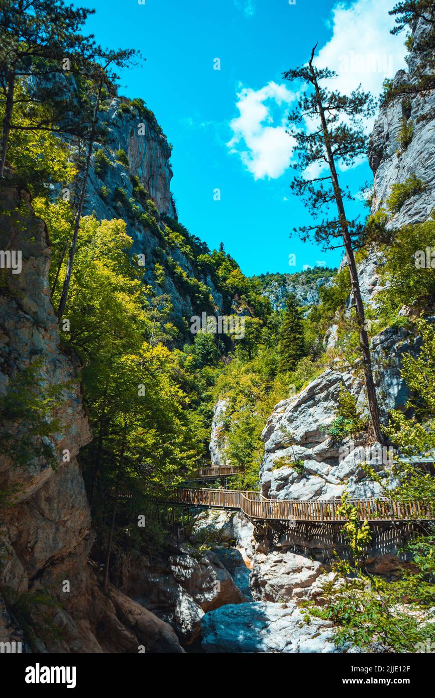 Horma Canyon. Kure Mountains National Park. Horma Canyon hiking trail ...
