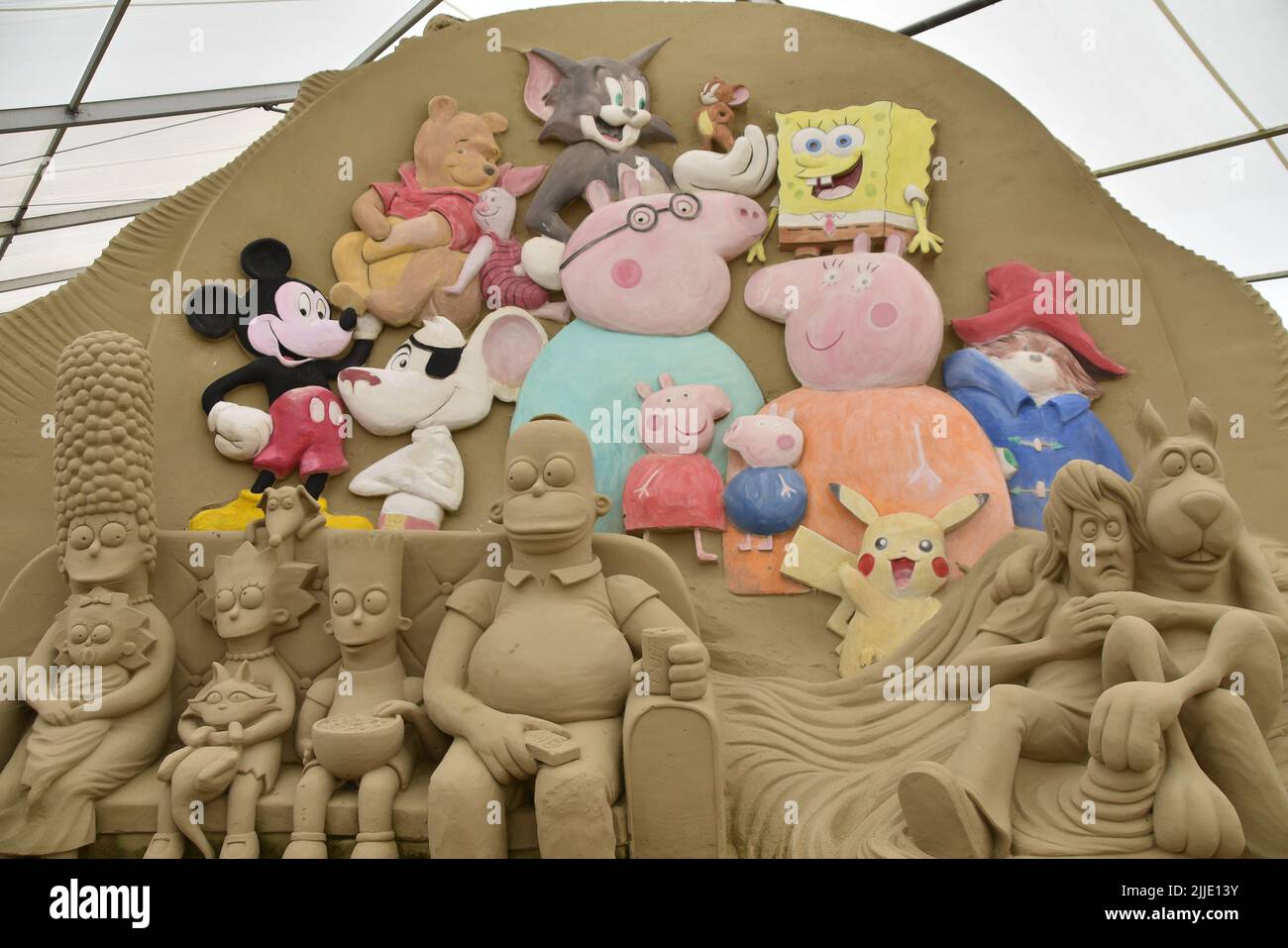 Photo Of The Sand Sculpture: Disney Characters, Sandworld In Lodmoor ...