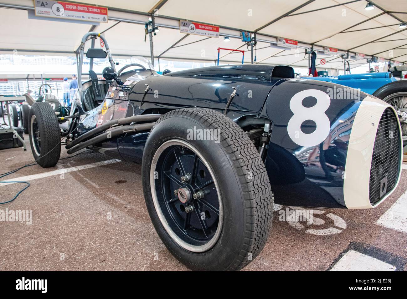 Single seater 1950's Cooper Bristol racing car at the historic grand ...
