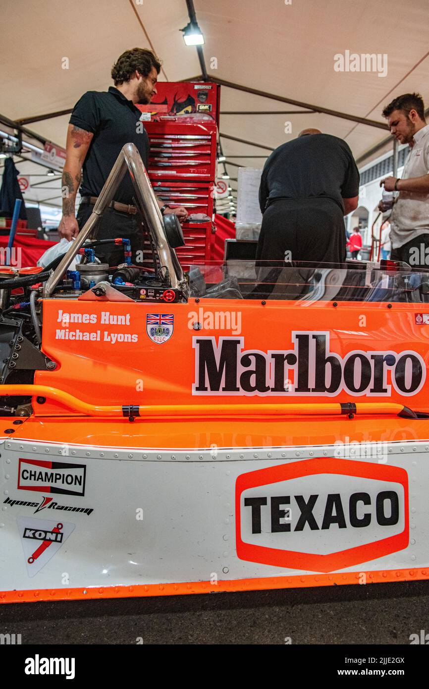 In the pits of the historic Grand Prix in Monaco Stock Photo - Alamy