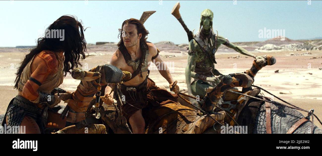 LYNN COLLINS, TAYLOR KITSCH, SAMANTHA MORTON, JOHN CARTER, 2012 Stock ...