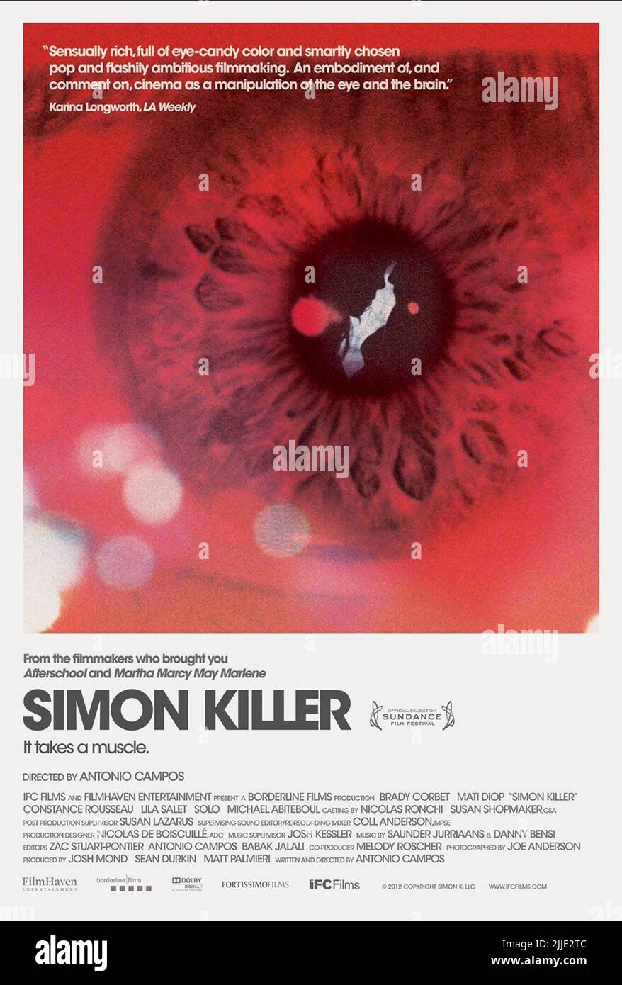 EYE MOVIE POSTER, SIMON KILLER, 2012 Stock Photo - Alamy