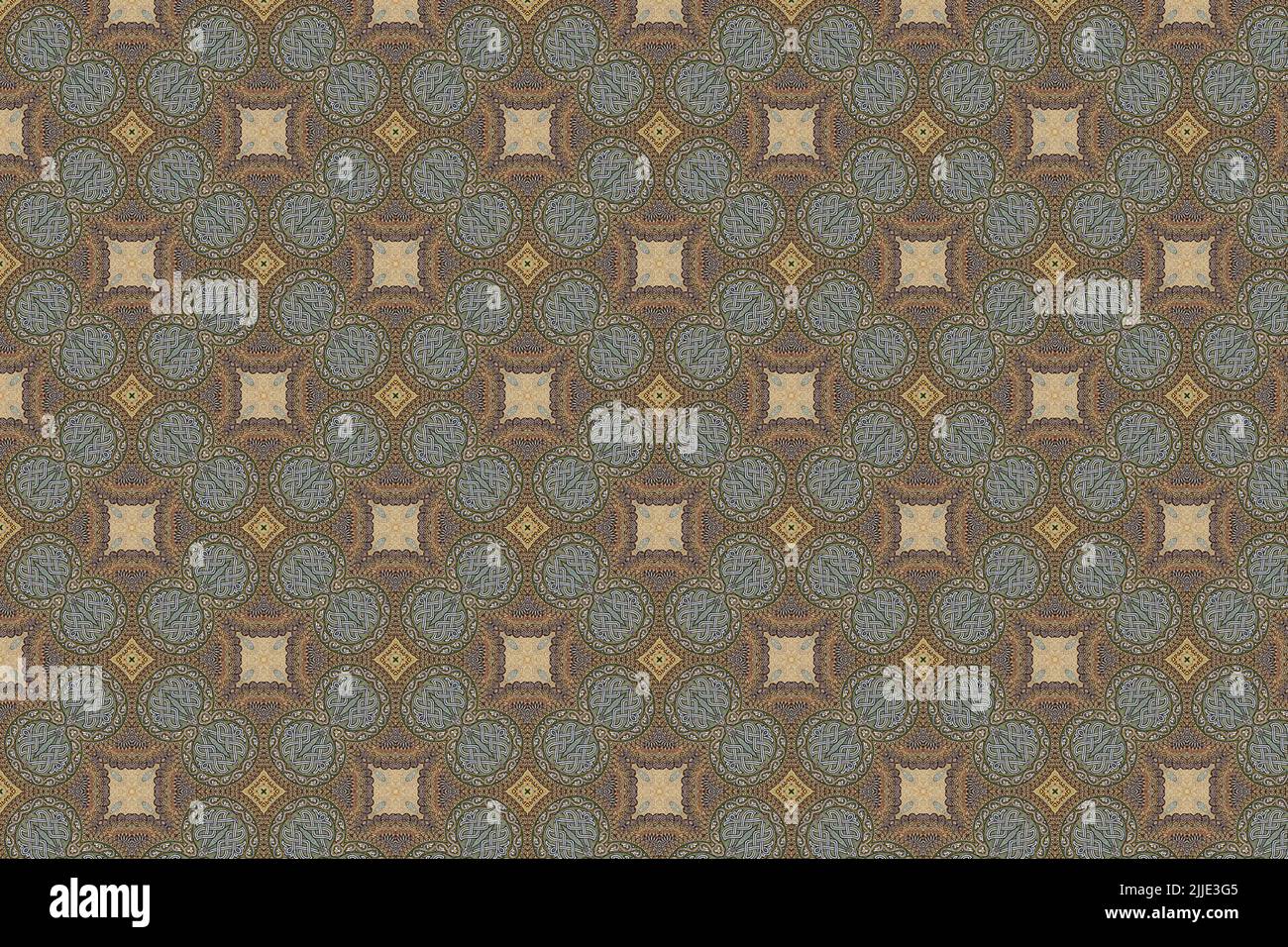 An ornamental pattern background with squares Stock Photo - Alamy