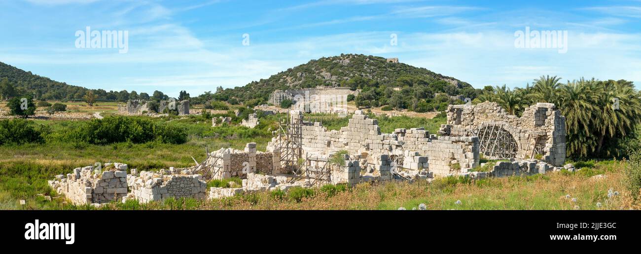 Wide angle photo of Patara ancient city Stock Photo - Alamy