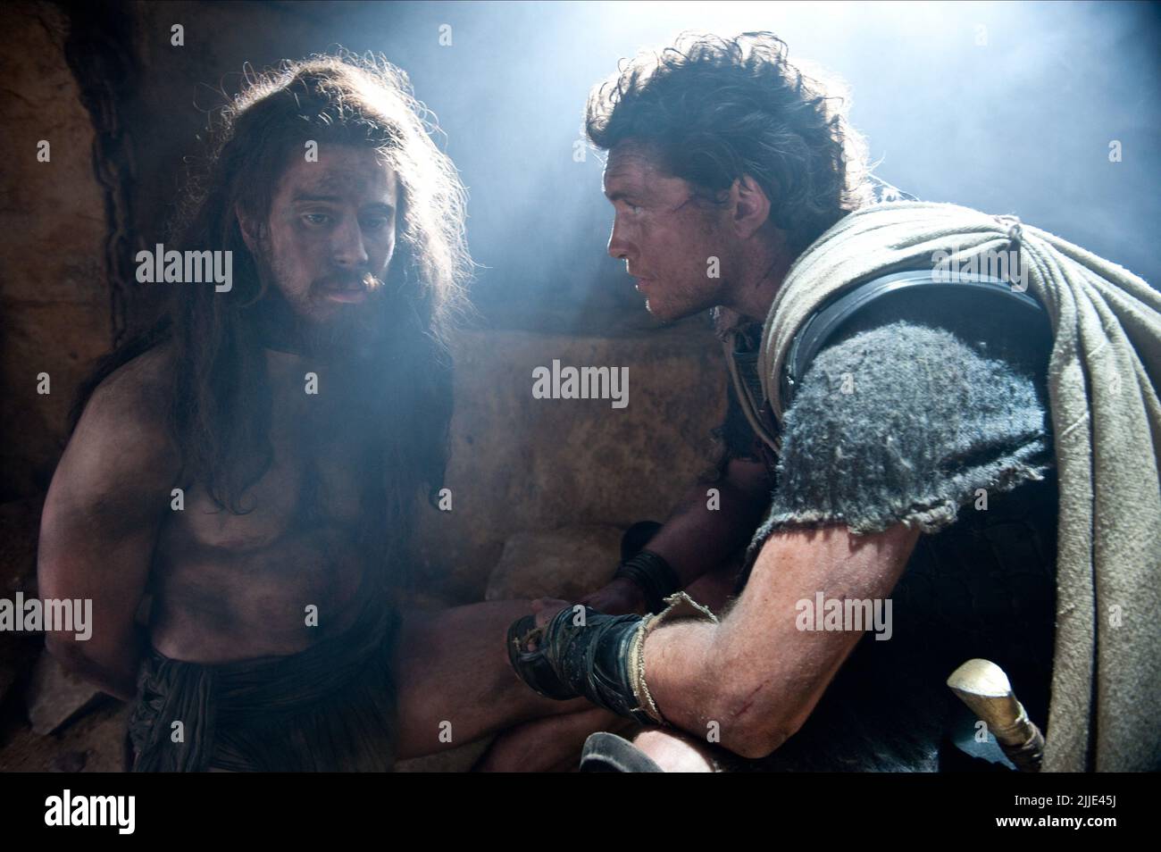 TOBY KEBBELL, SAM WORTHINGTON, WRATH OF THE TITANS, 2012 Stock Photo ...