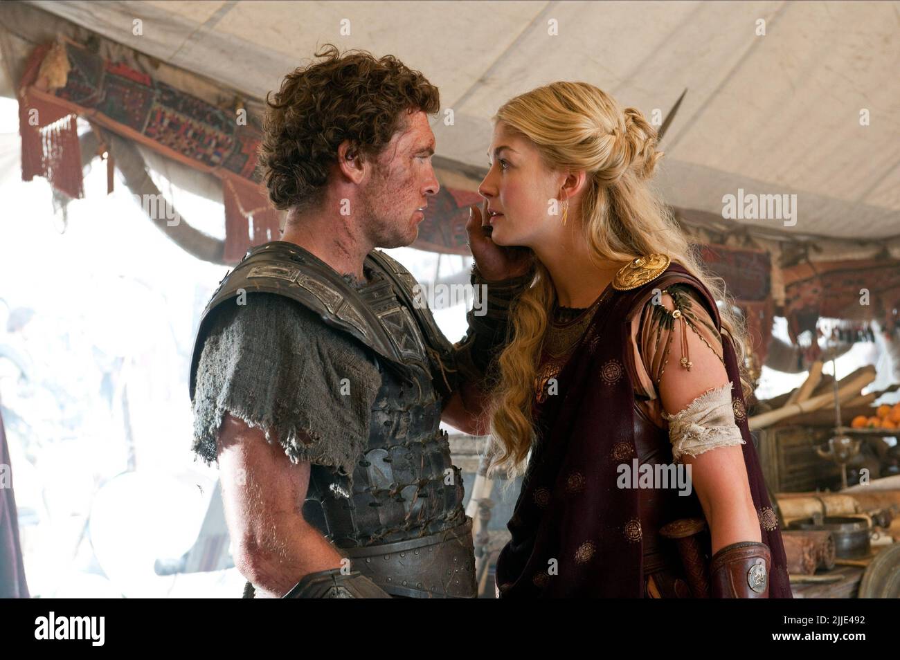 SAM WORTHINGTON, ROSAMUND PIKE, WRATH OF THE TITANS, 2012 Stock Photo ...