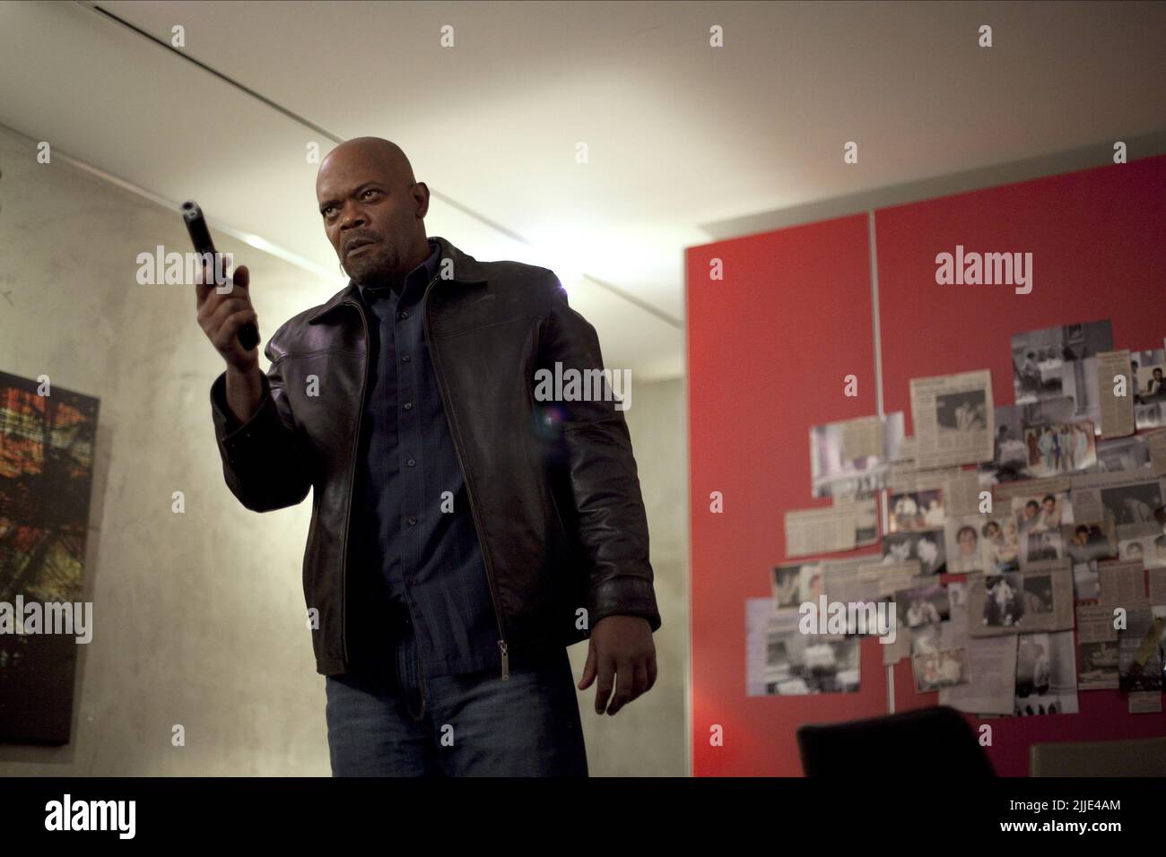 Samuel jackson bald hi-res stock photography and images - Alamy