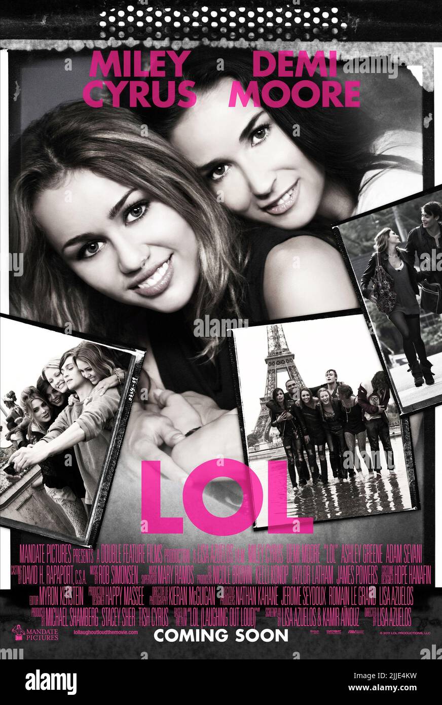 MILEY CYRUS, DEMI MOORE POSTER, LOL, 2012 Stock Photo - Alamy